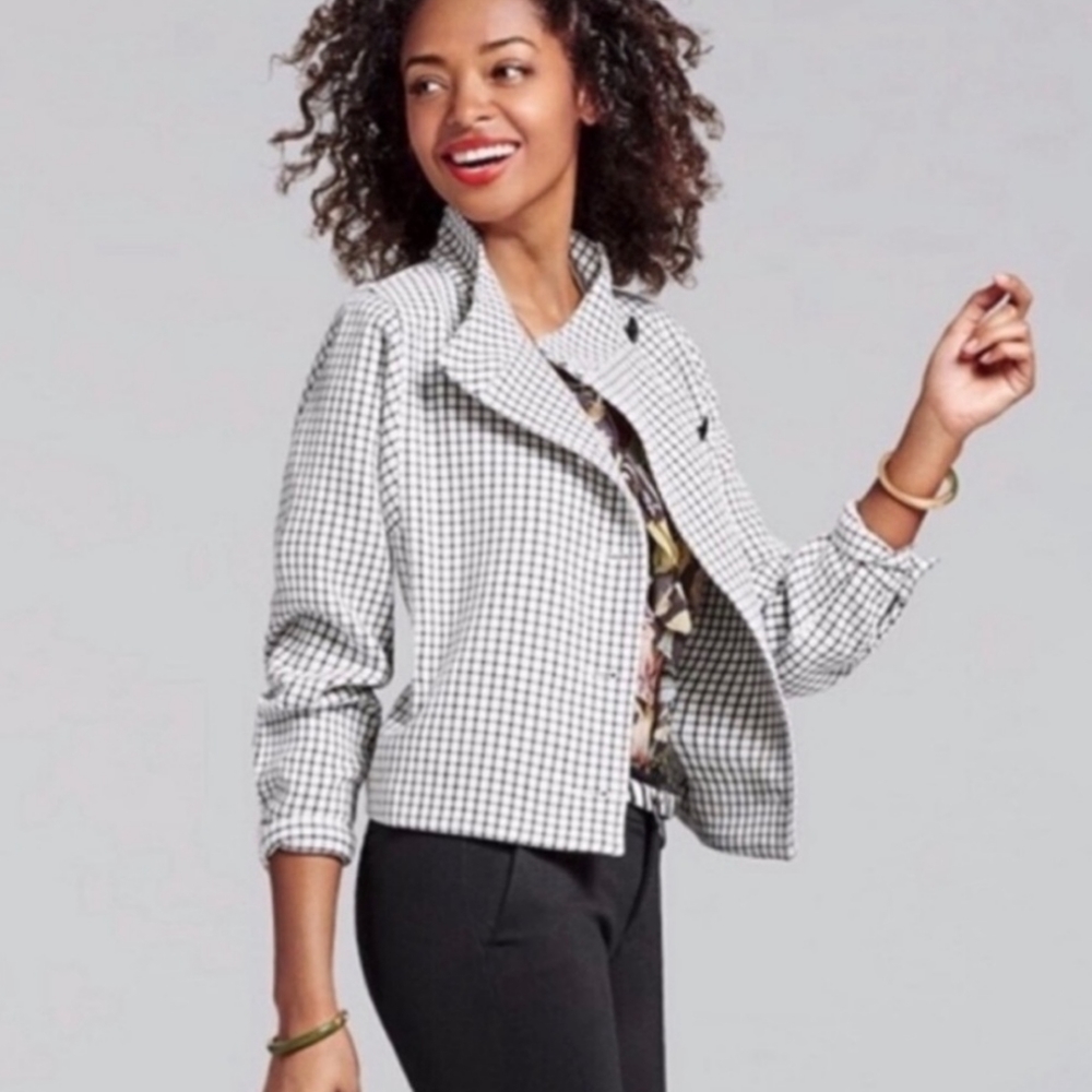 Cabi Windowpane Jacket - Gem